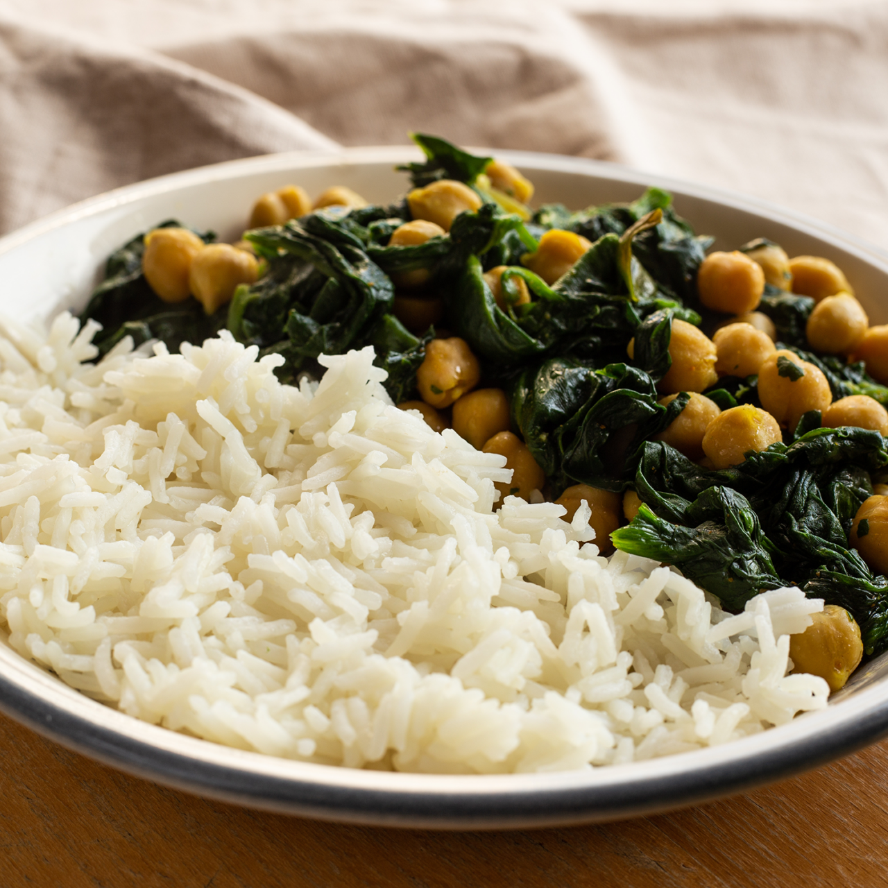 Spiced Chickpeas with Spinach & Rice - IFANCA